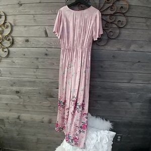 Angie | Dresses | Angie Pink Flower Dress Romper | Poshmark
